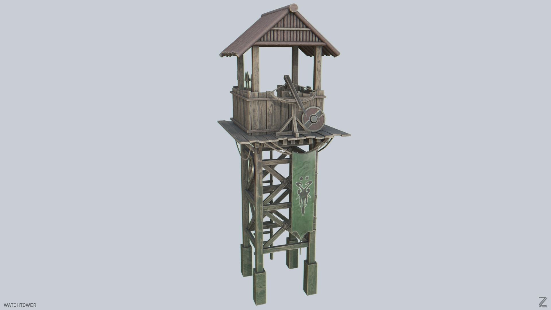 3D model Watchtower VR / AR / low-poly | CGTrader