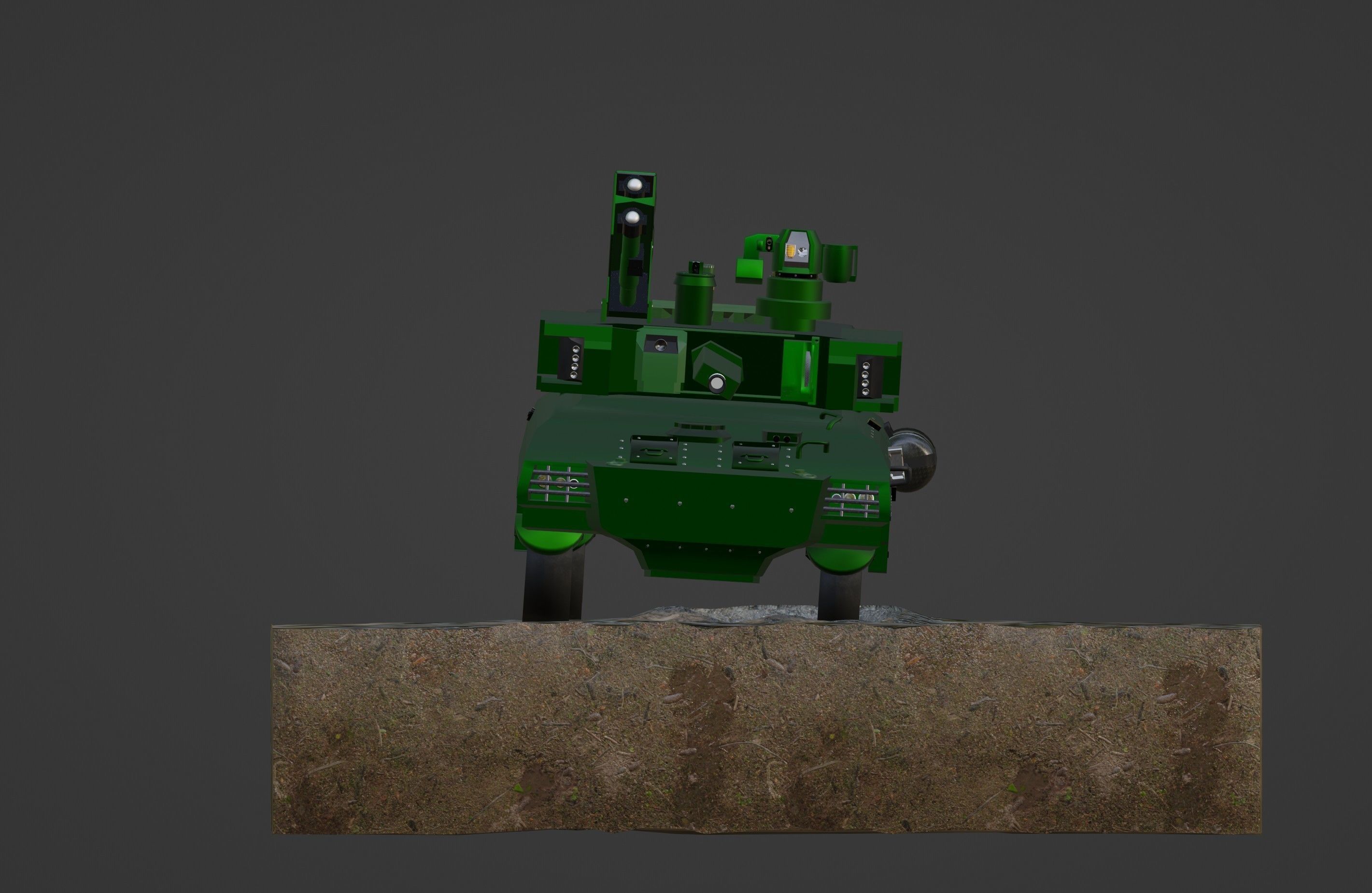 Anti-aircraft self-propelled tank 3D model | CGTrader