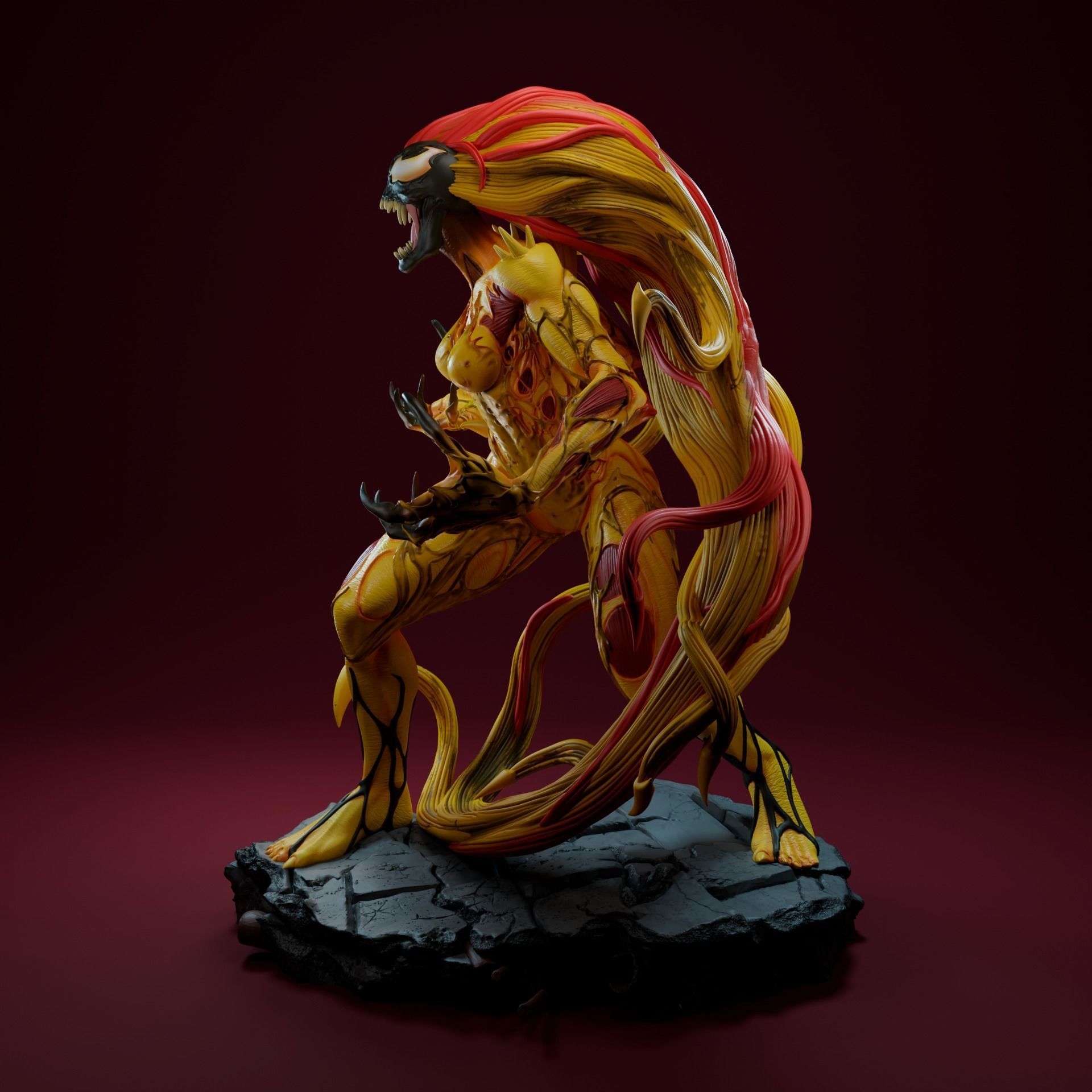 Scream marvel statue 3D model 3D printable | CGTrader
