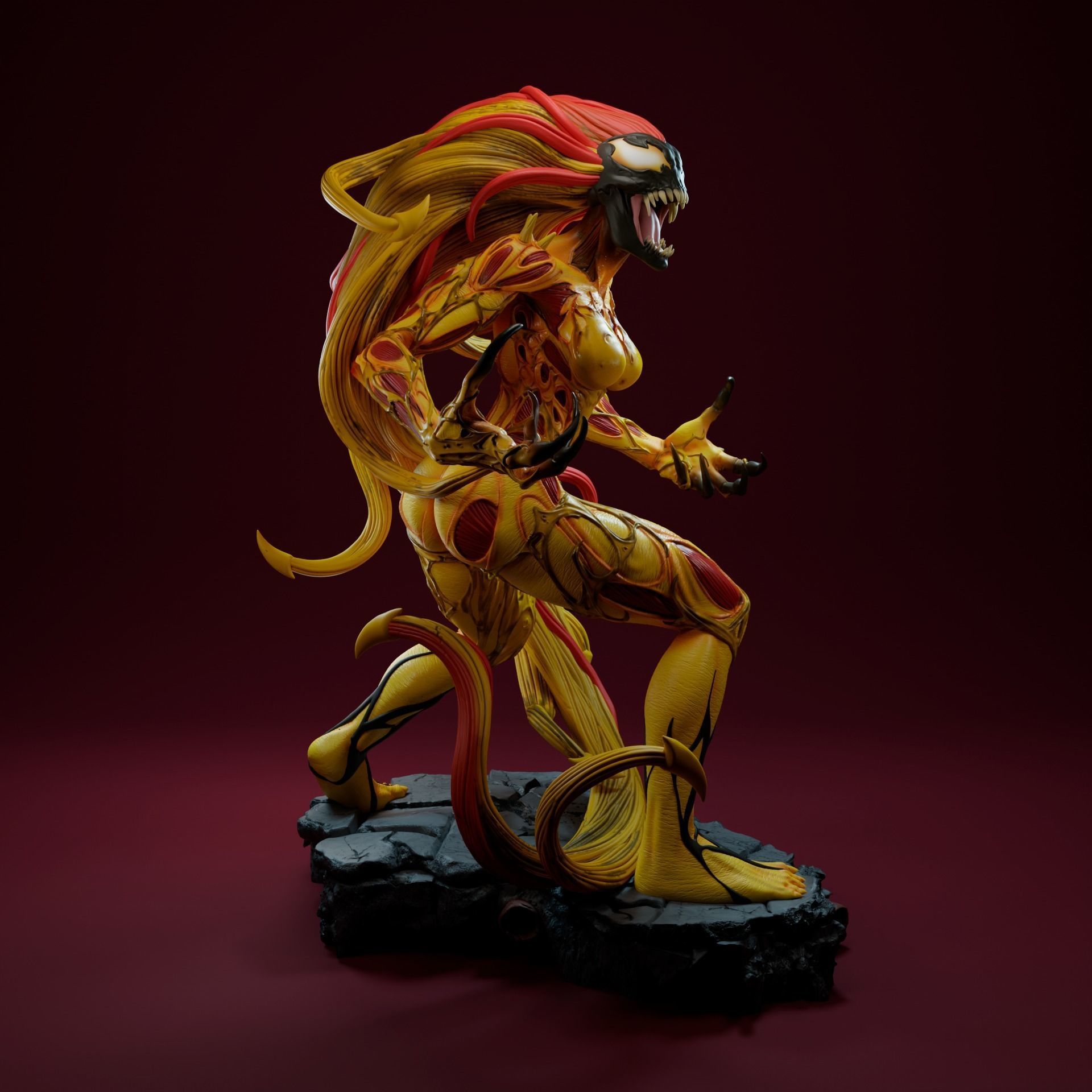 Scream marvel statue 3D model 3D printable | CGTrader