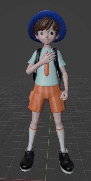 Florian pokemon trainer 3D model 3D printable | CGTrader