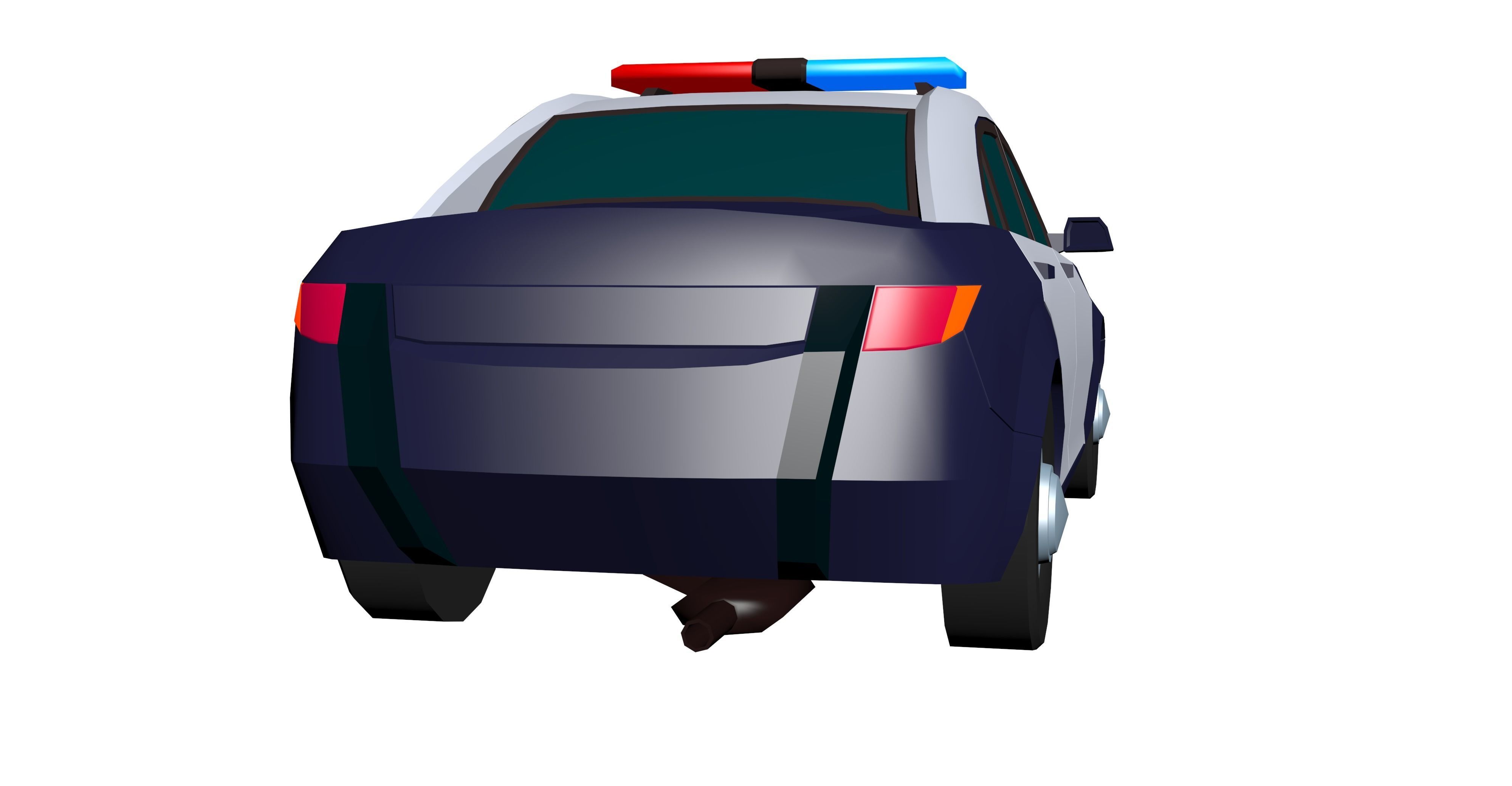 3D model Police car Hypercasual VR / AR / low-poly | CGTrader