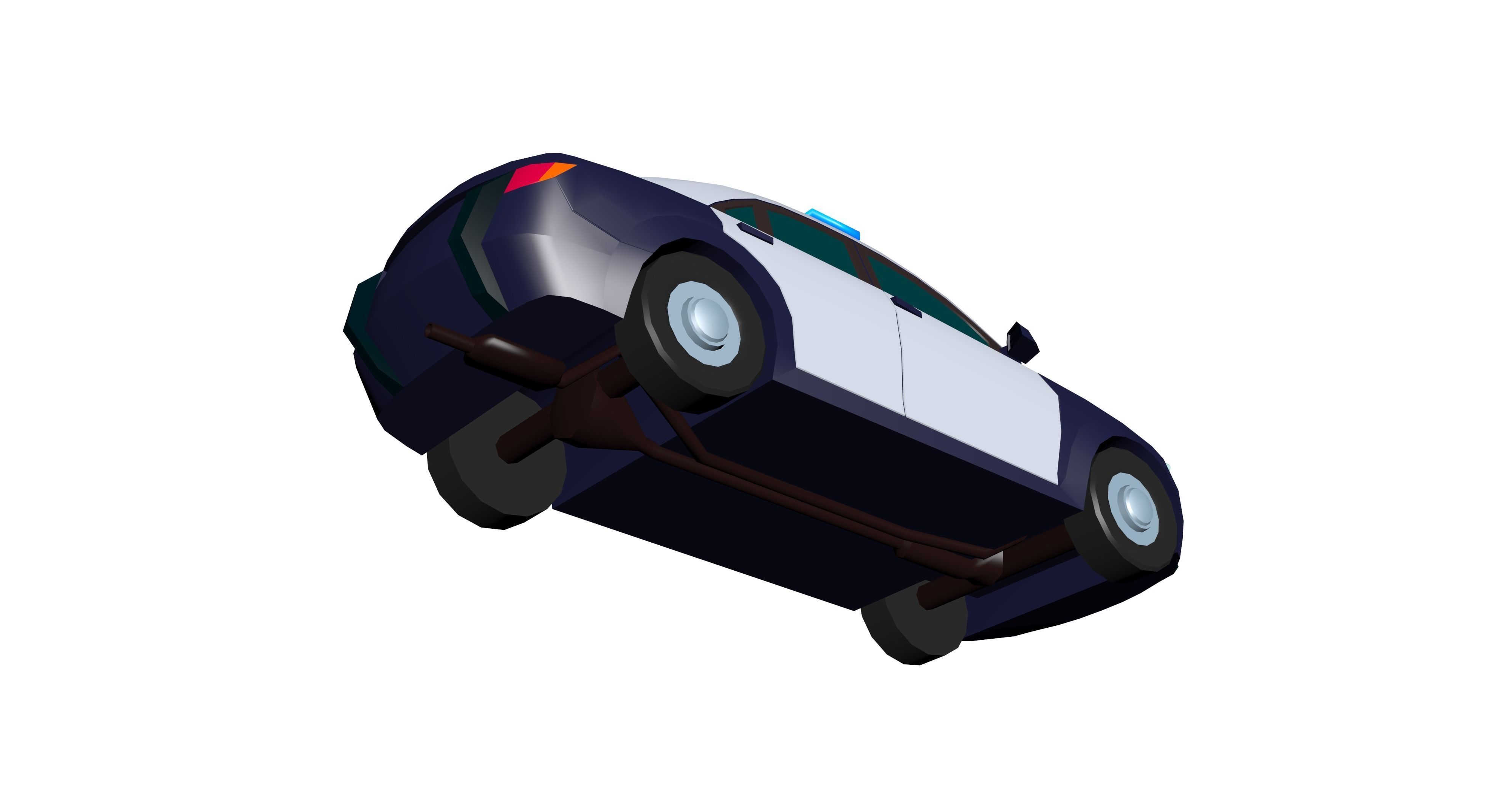 3D model Police car Hypercasual VR / AR / low-poly | CGTrader