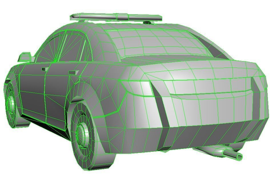 3D model Police car Hypercasual VR / AR / low-poly | CGTrader