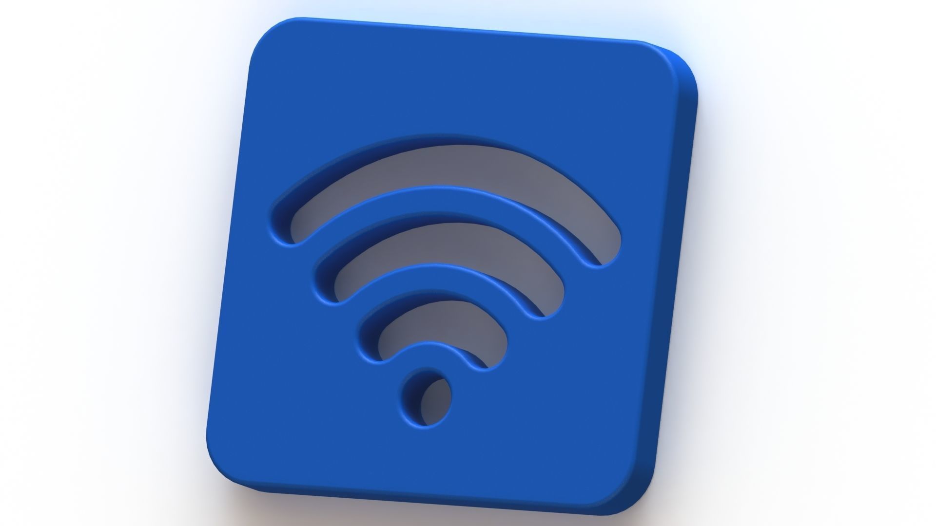 Pack of 3 wifi logo icons 3D model 3D printable | CGTrader