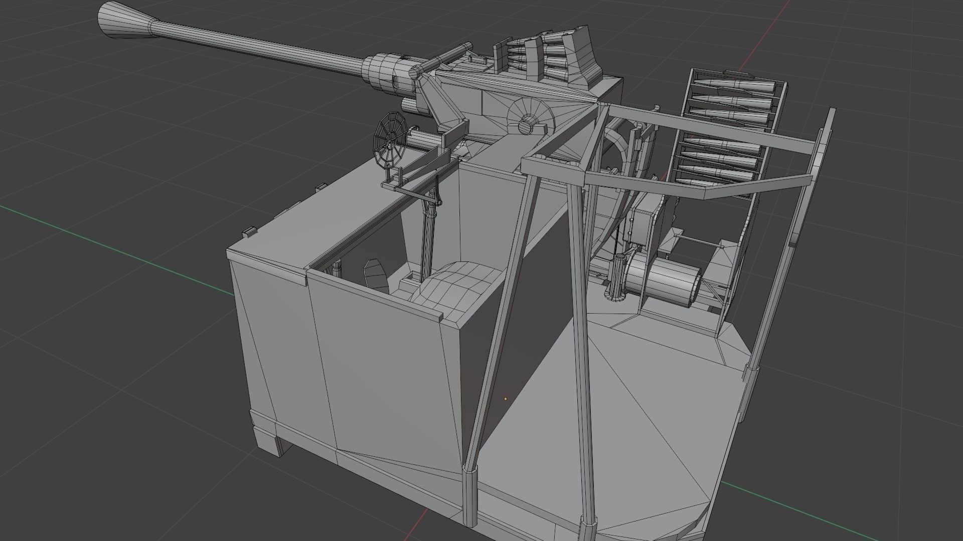 3D model HN Bofors 40mm 1x1 VR / AR / low-poly | CGTrader