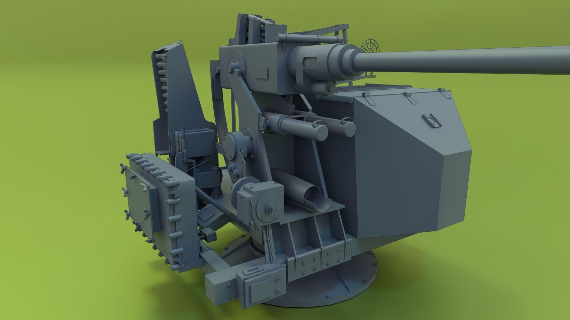 3D model HN Bofors 40mm 1x1 VR / AR / low-poly | CGTrader