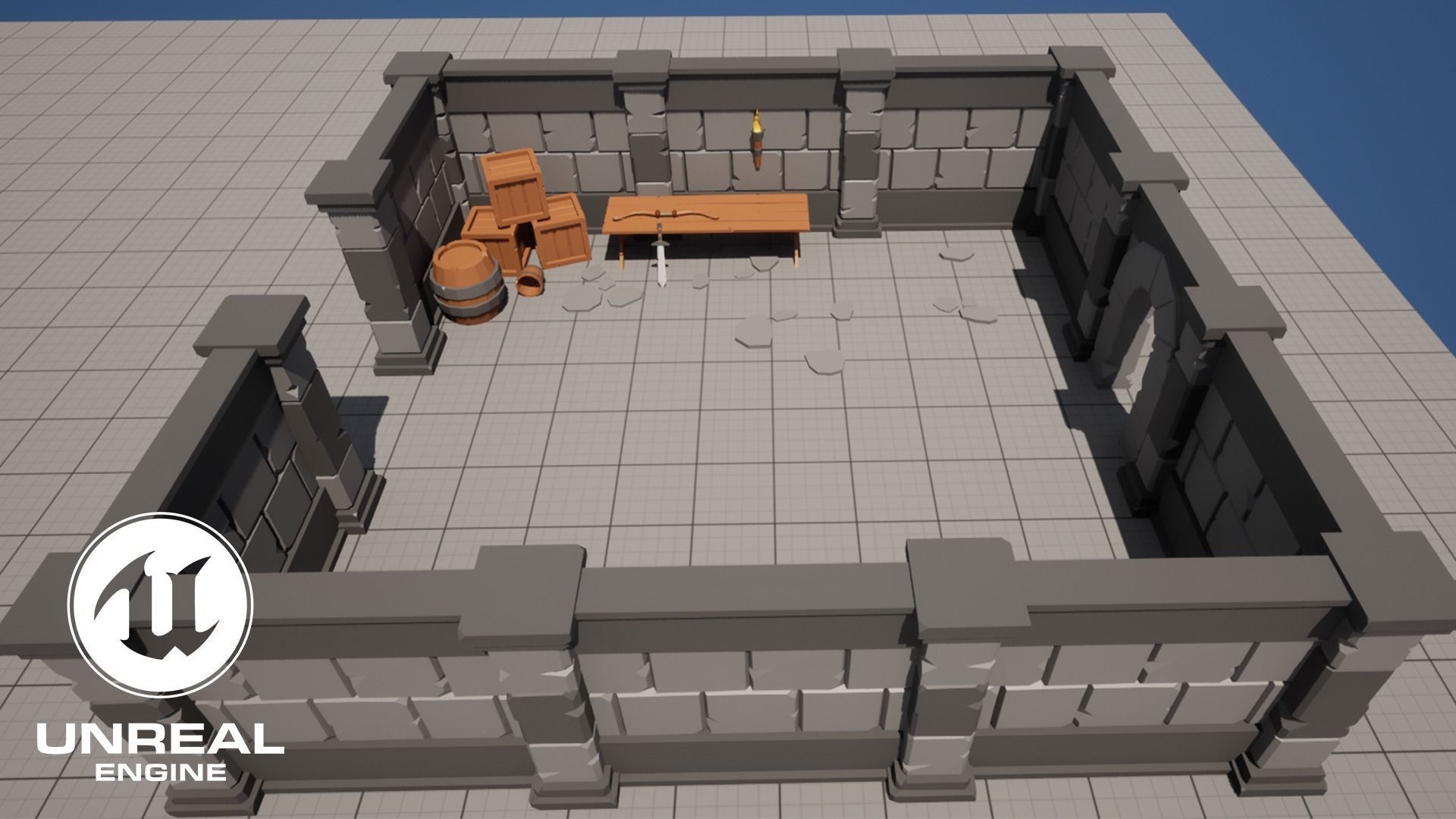 3D model Game Assets - Dungeon low-poly 3d Model game ready Collection ...