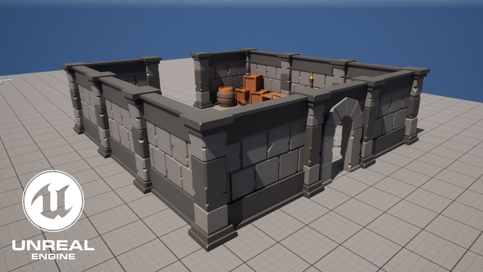 3D model Game Assets - Dungeon low-poly 3d Model game ready Collection ...