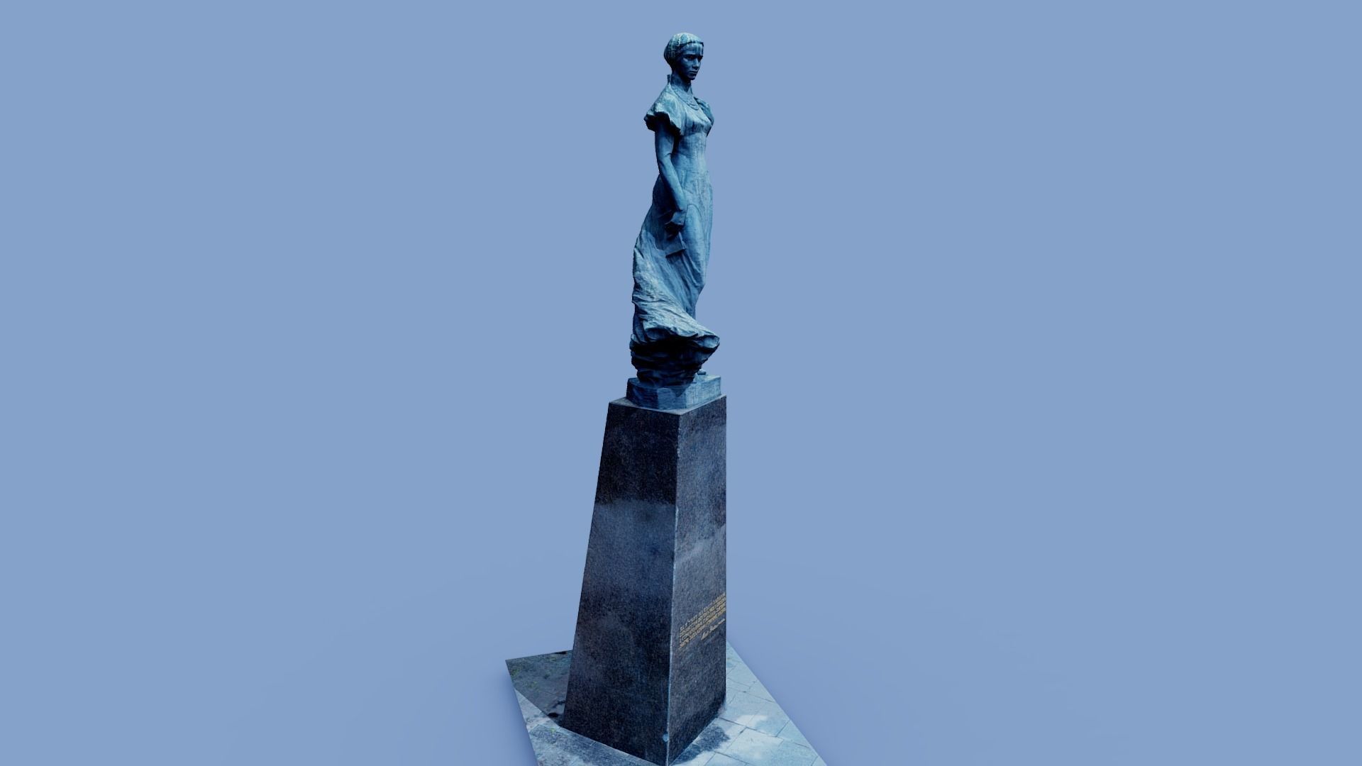 3D model - Lesya Ukrainka - Kyiv Ukraine - usdz gltf obj 3D model ...