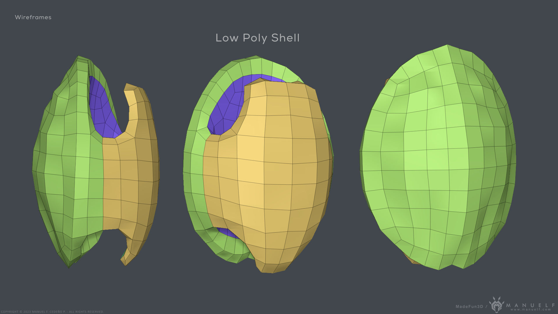 Stylized Cartoon Turtle Shell 3D model | CGTrader