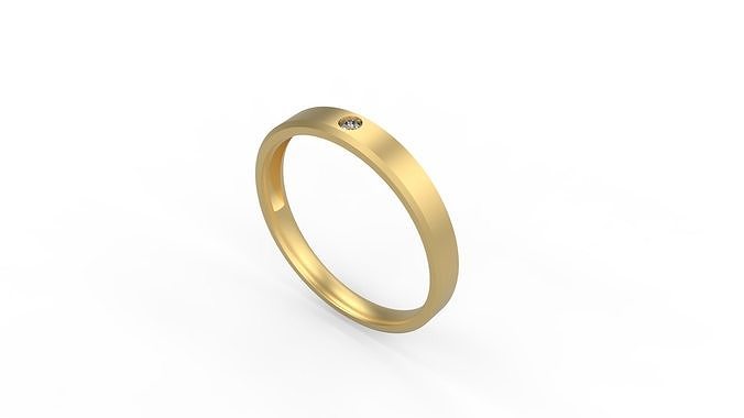 Minimalist Ring 596 3D model 3D printable | CGTrader