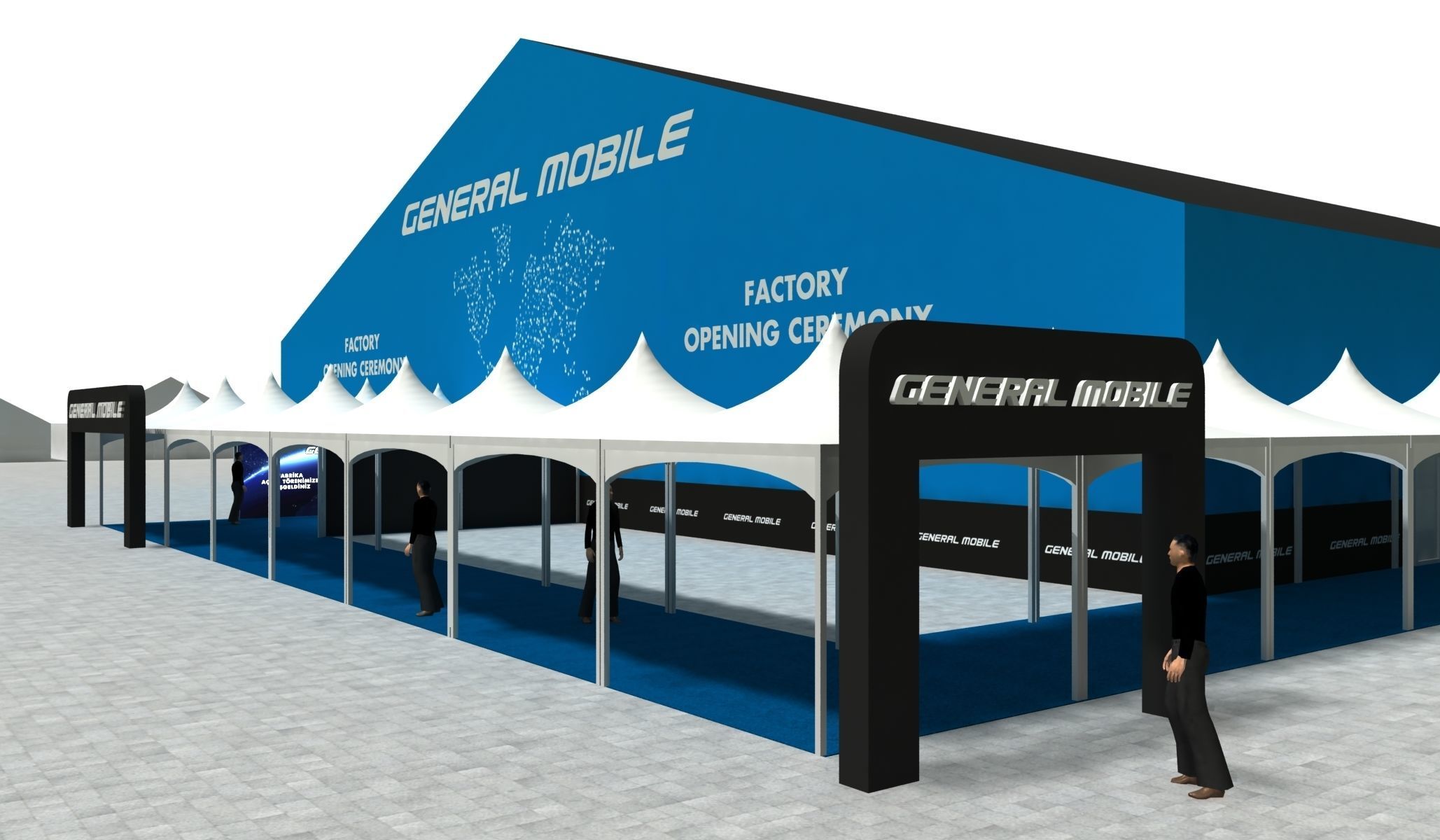 Big Tent Factory Opening Ceremony 3D model | CGTrader