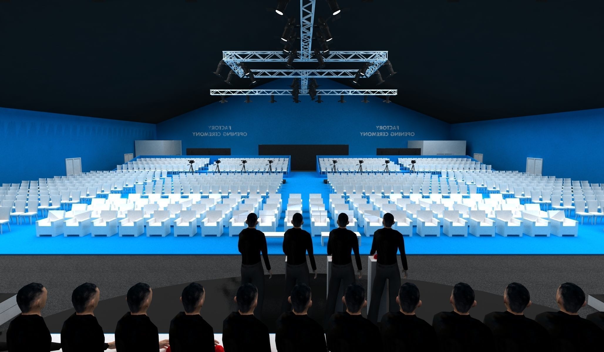 Big Tent Factory Opening Ceremony 3D model | CGTrader