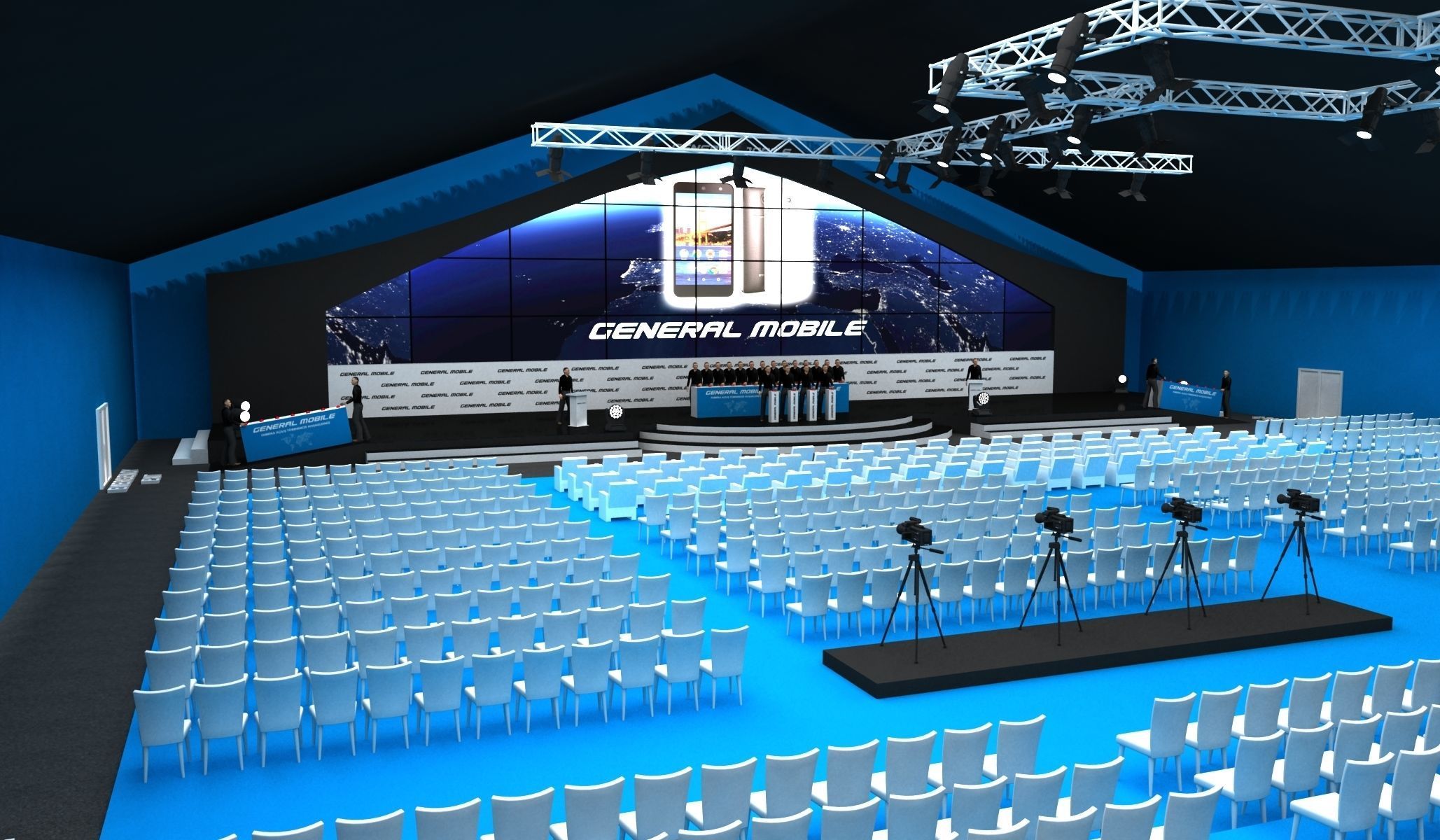 Big Tent Factory Opening Ceremony 3D model | CGTrader