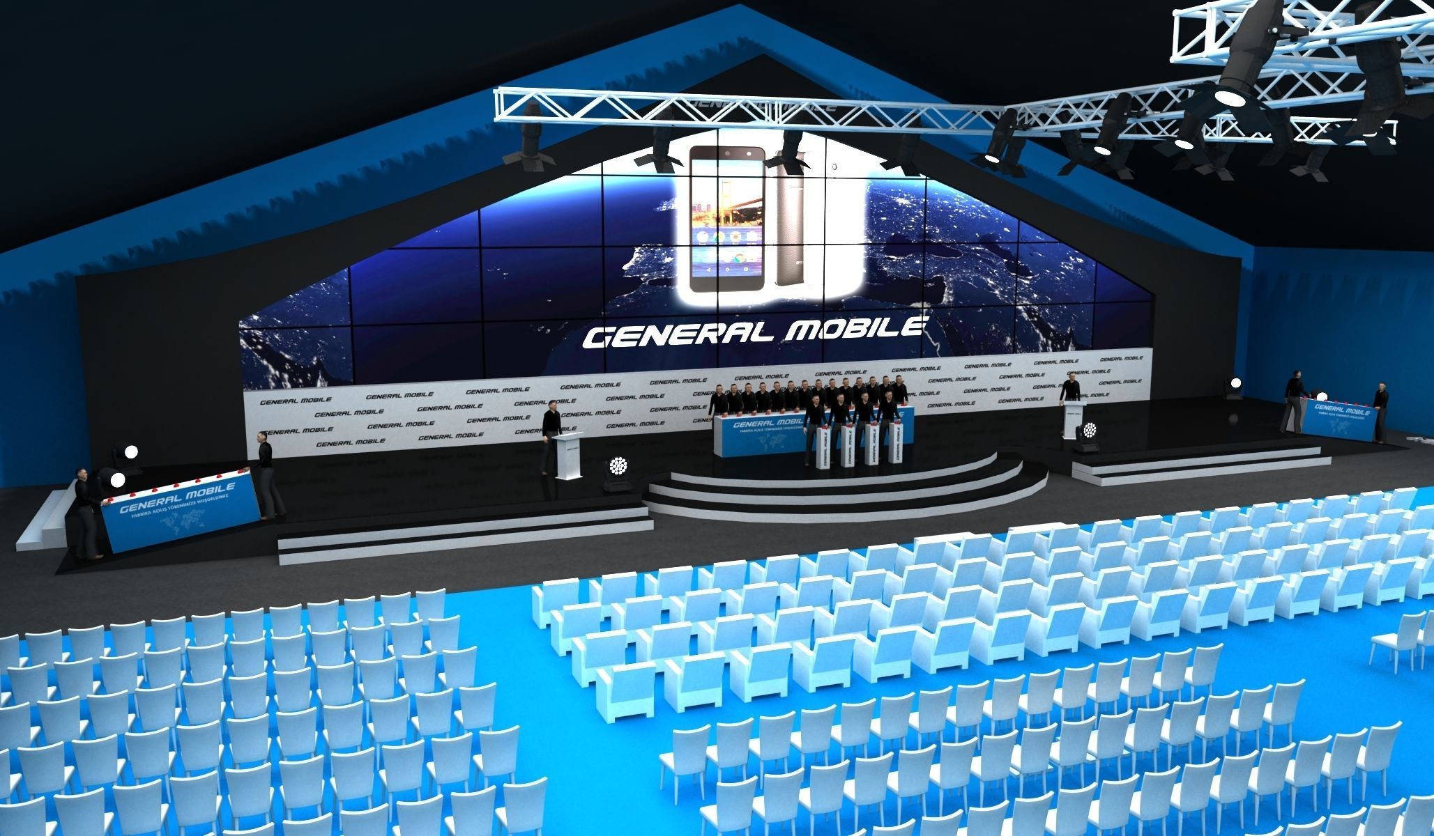 Big Tent Factory Opening Ceremony 3D model | CGTrader