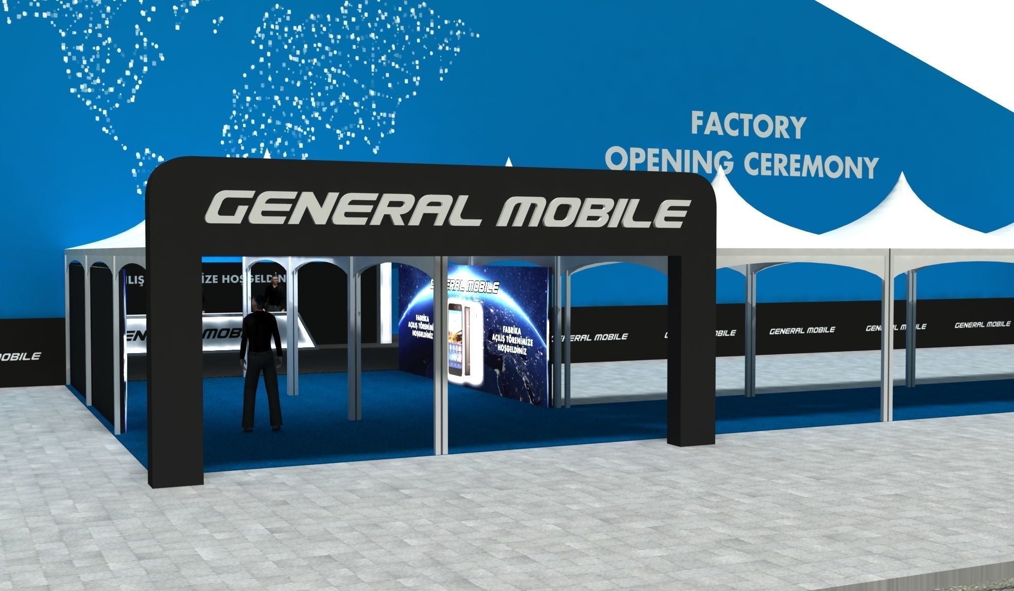 Big Tent Factory Opening Ceremony 3D model | CGTrader