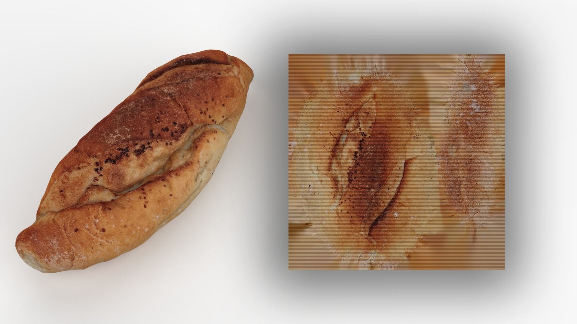 3D model Stale Bread Scan VR / AR / low-poly | CGTrader