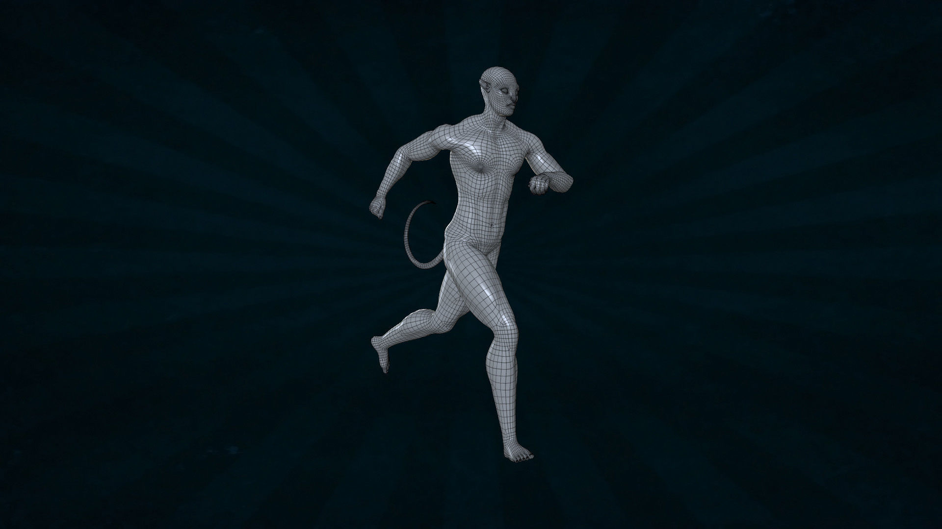 AVTR-004 Avatar Running Animation 3D model animated rigged | CGTrader