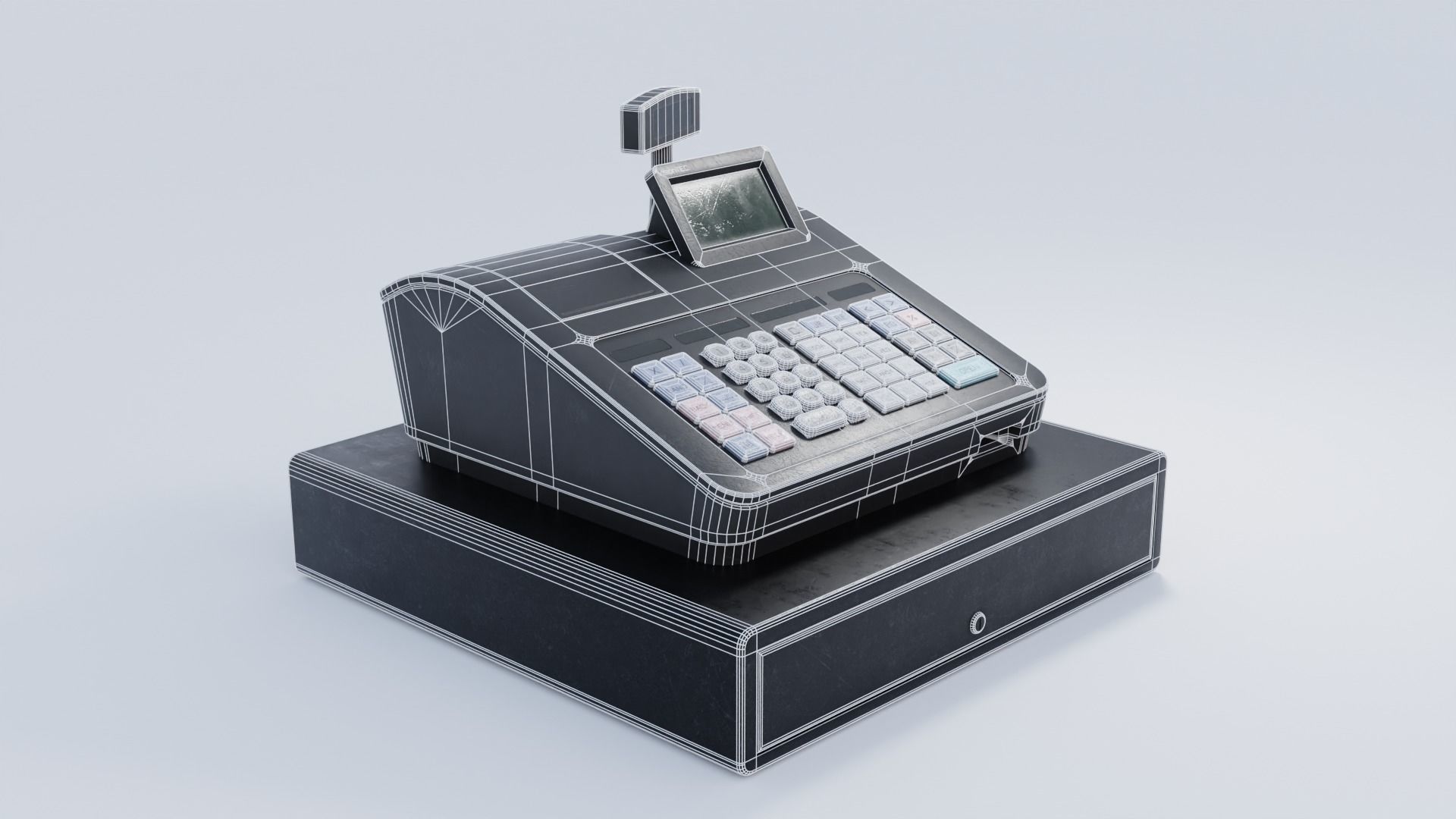 3D model Cash Register 4K and 2K VR / AR / low-poly | CGTrader