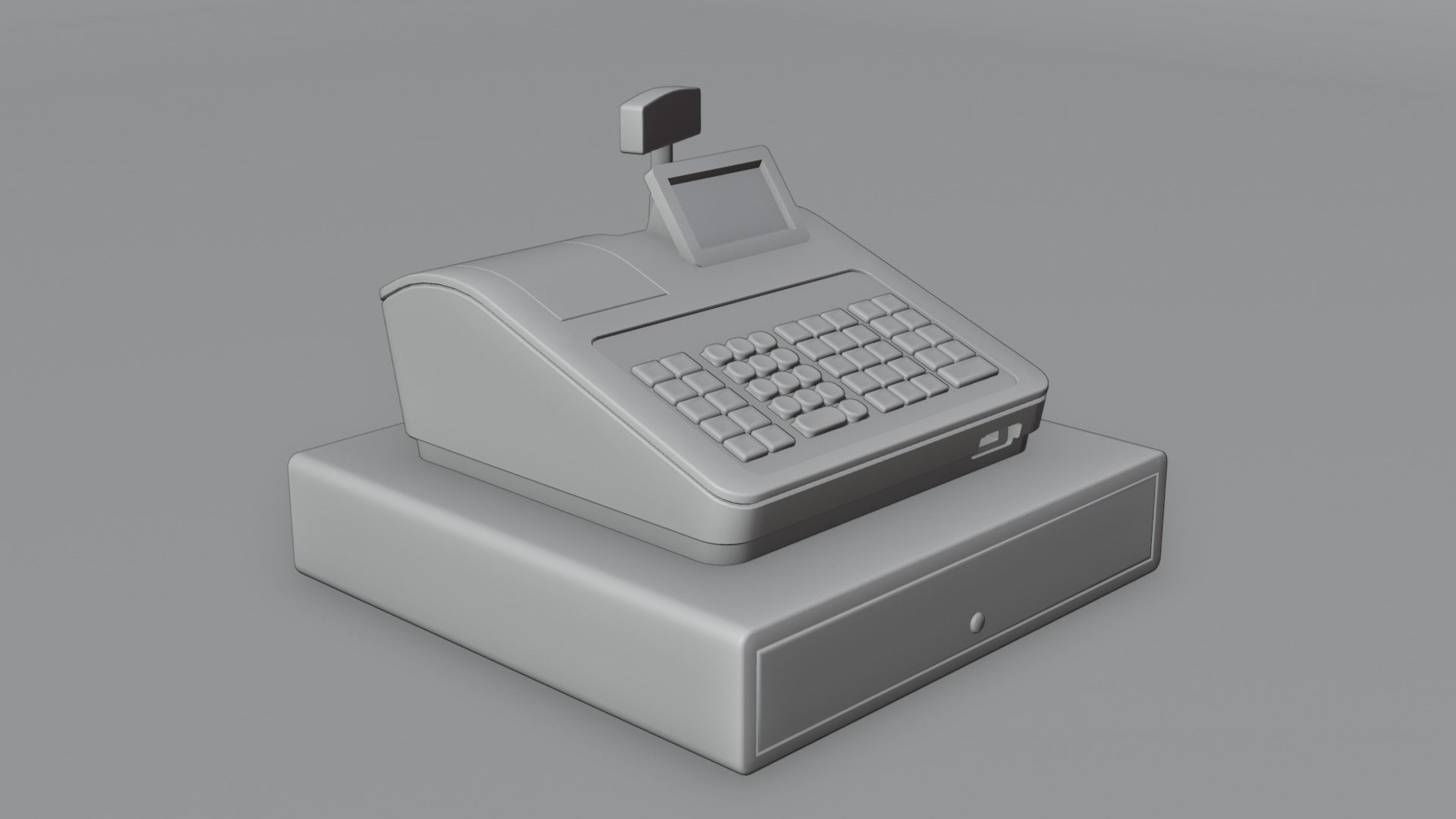 3D model Cash Register 4K and 2K VR / AR / low-poly | CGTrader