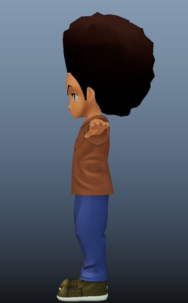 3D model Boondocks - Huey Freeman - Handpainted VR / AR / low-poly ...