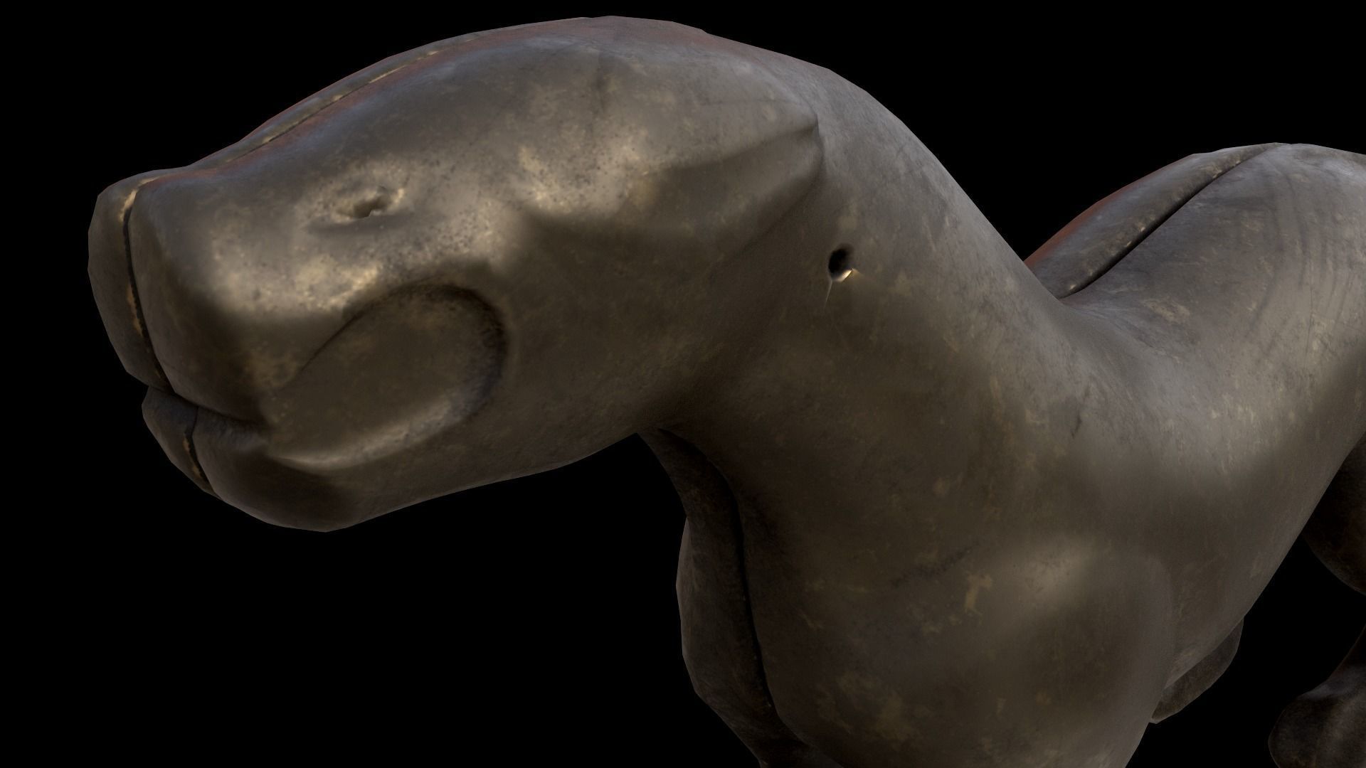 3D model Ancient Chinese Talisman - Tiger Talisman VR / AR / low-poly ...