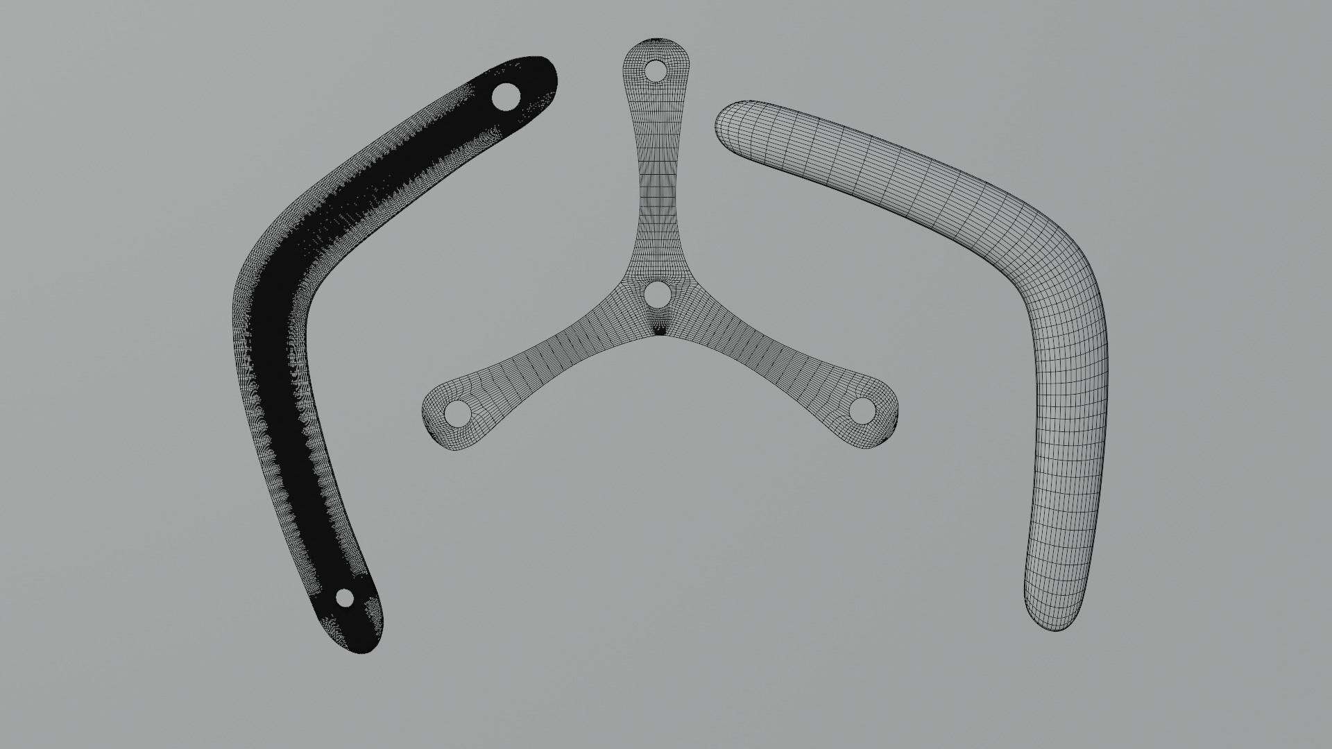 boomerang 3D model 3D printable | CGTrader