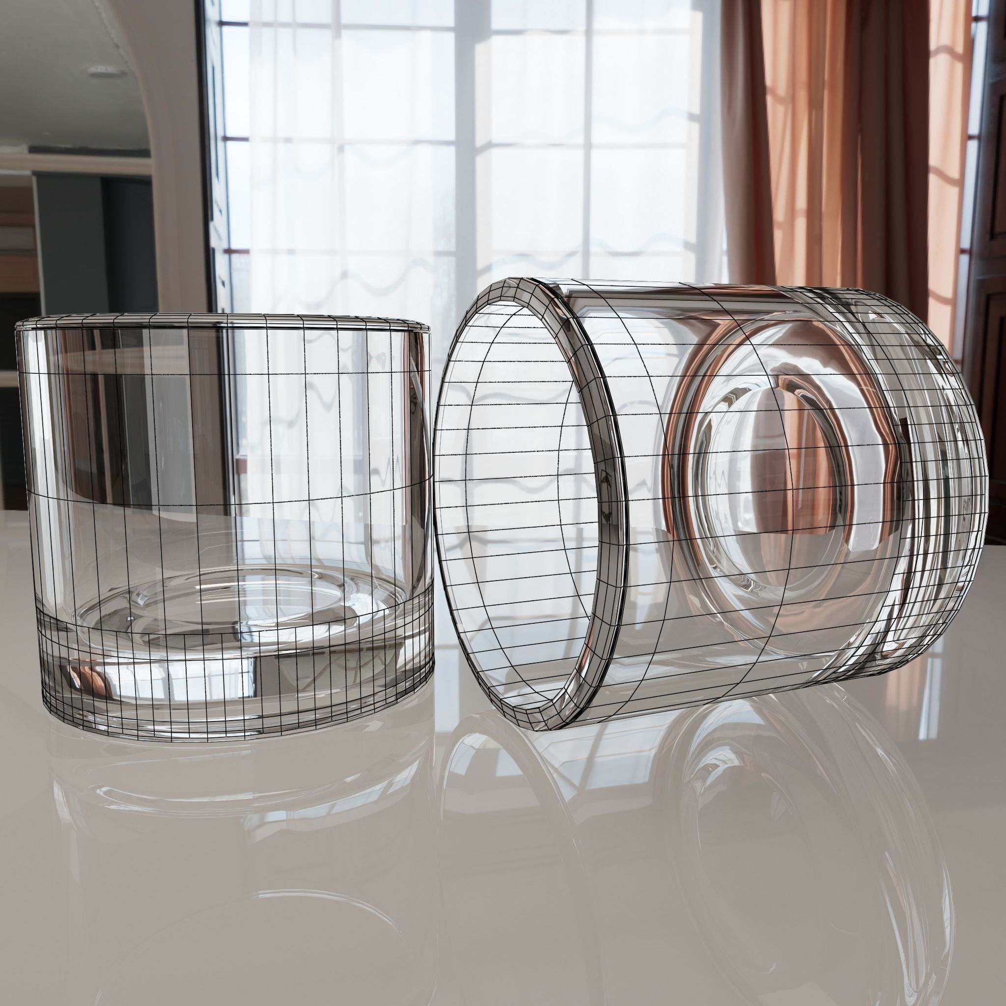 Glass free 3D model | CGTrader