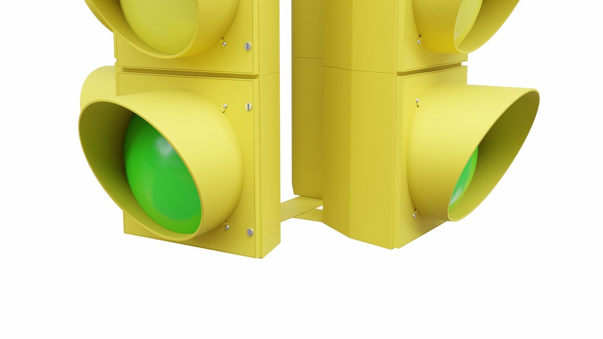 3D model 4-Way Traffic Light 2 VR / AR / low-poly | CGTrader