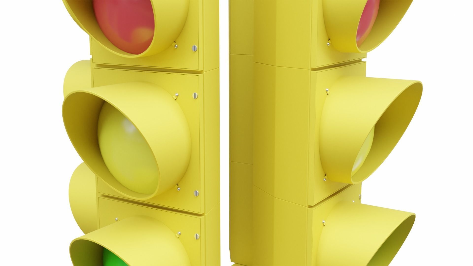 3D model 4-Way Traffic Light 2 VR / AR / low-poly | CGTrader