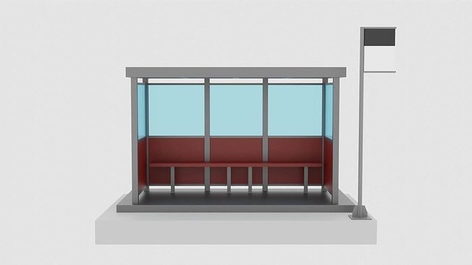 bus station 3D model | CGTrader