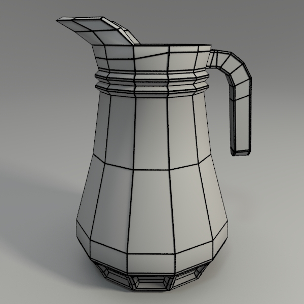 Pitcher 3D Model .obj .3ds .blend - CGTrader.com