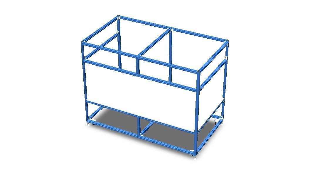 Aluminum Machine Structure - Large Size 3D model rigged | CGTrader