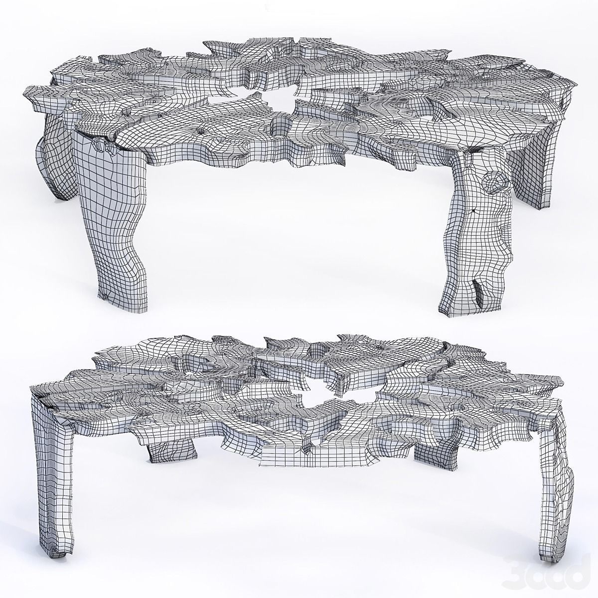 Coffee table CHISTA Godzilla 27 3D model | CGTrader