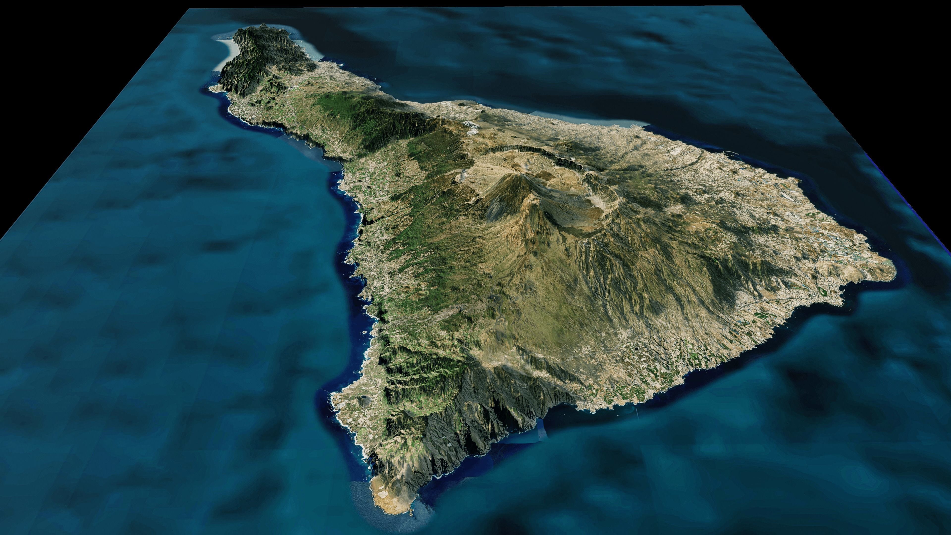 Tenerife Island full 3d model terrain 3D model | CGTrader