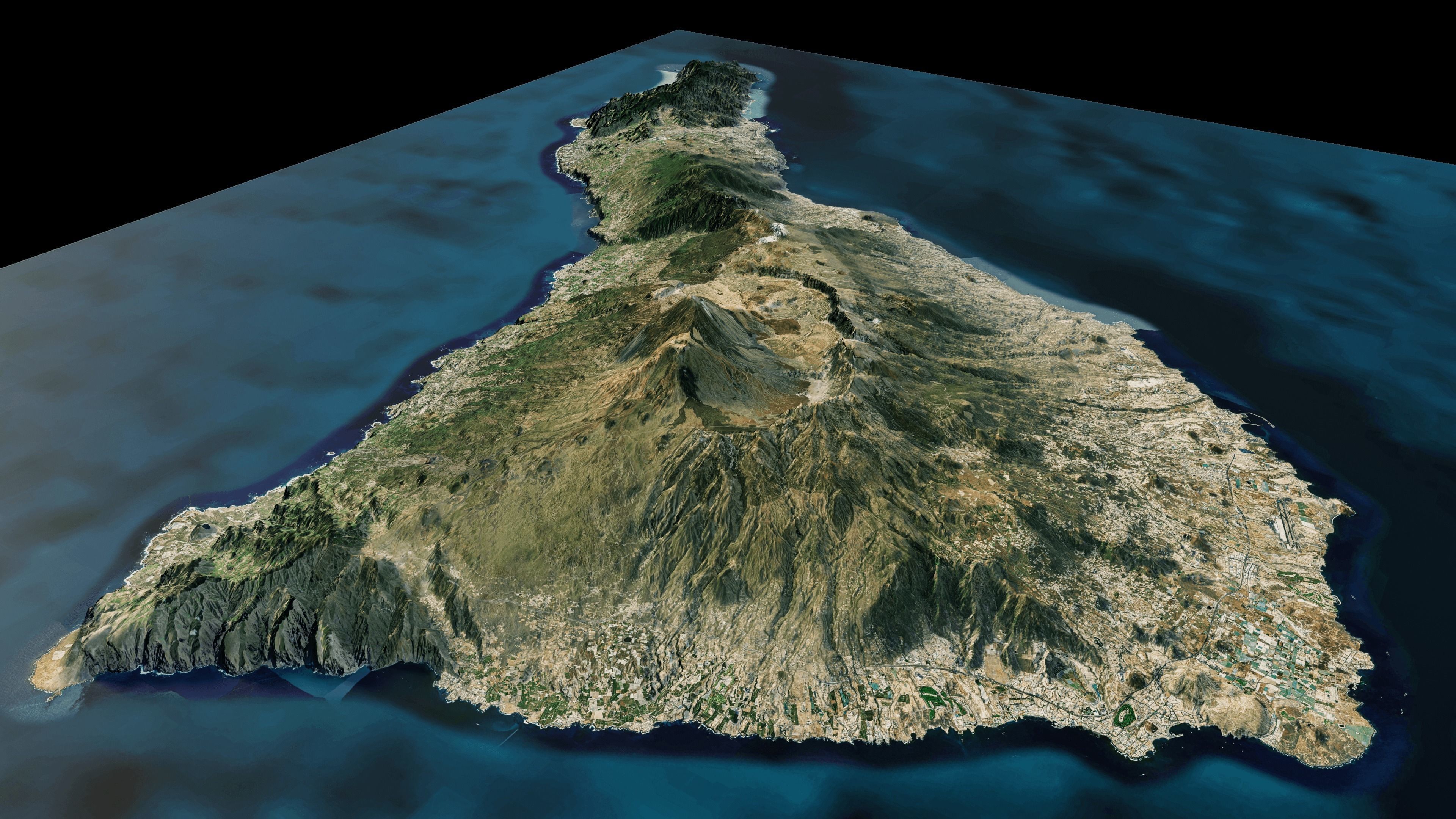 Tenerife Island full 3d model terrain 3D model | CGTrader