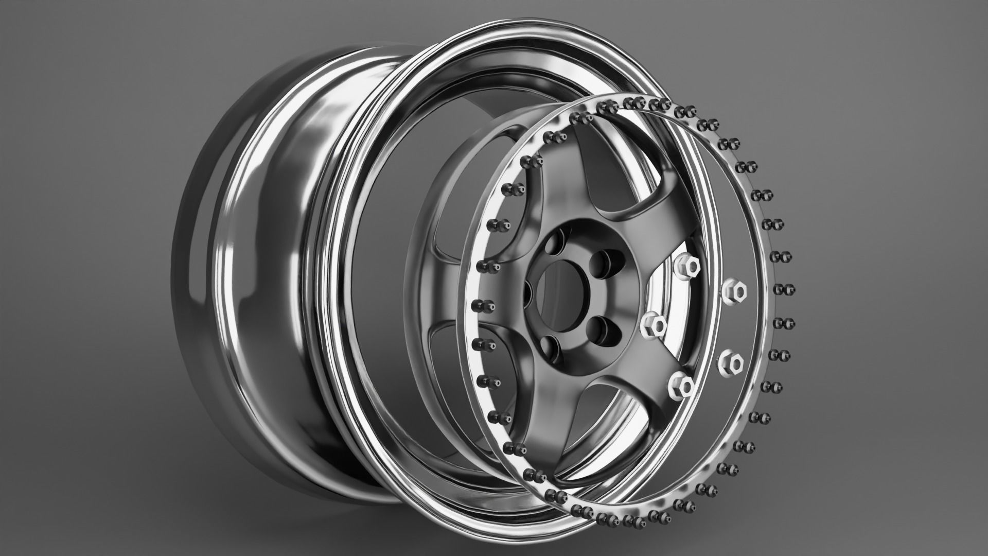 work meister s1 3p Wheel 3D model | CGTrader