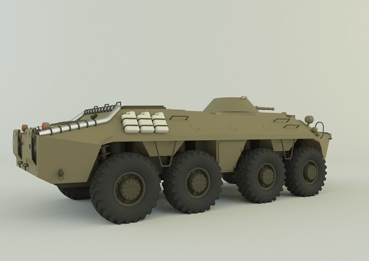 btr-70 military vehicle 3D model | CGTrader