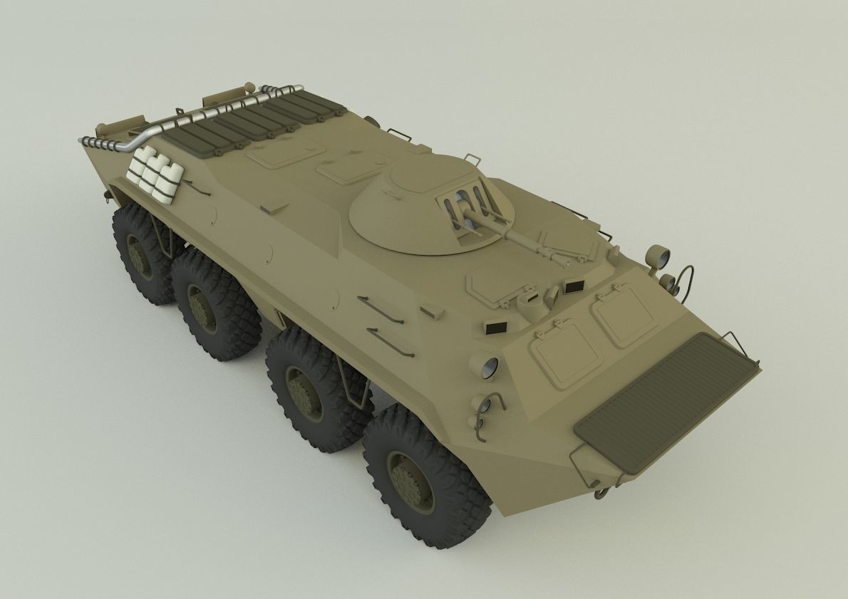 btr-70 military vehicle 3D model | CGTrader