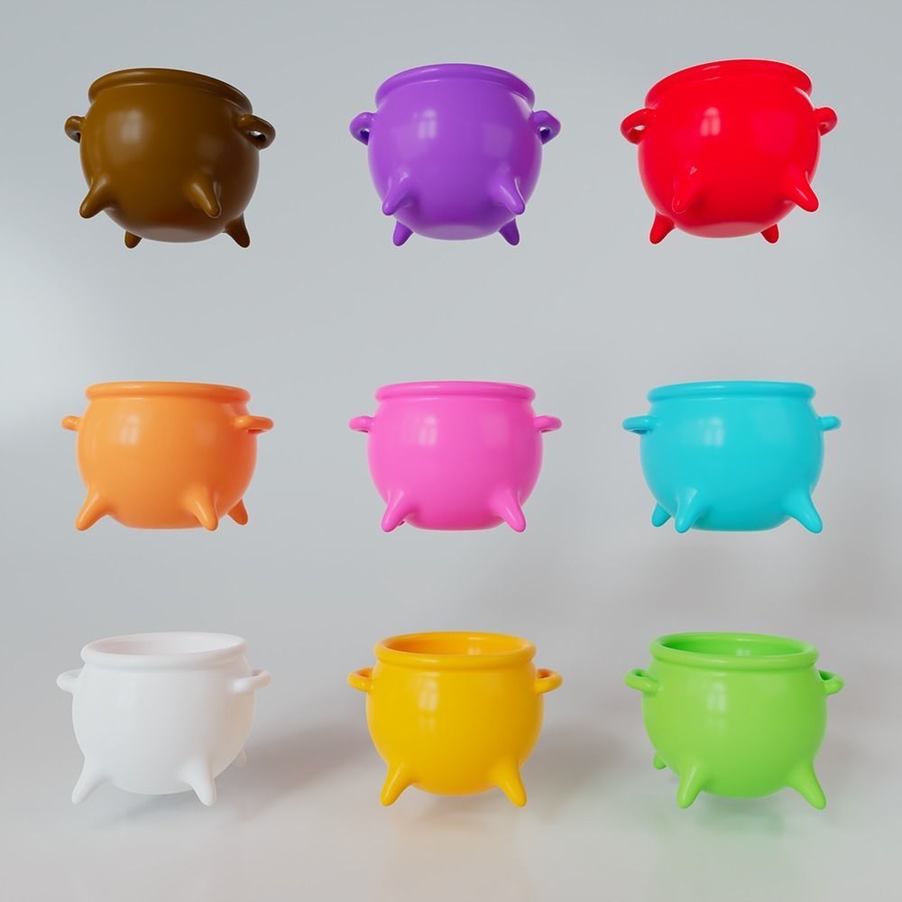 3D model Cartoon Magical Pot Game Asset VR / AR / low-poly | CGTrader