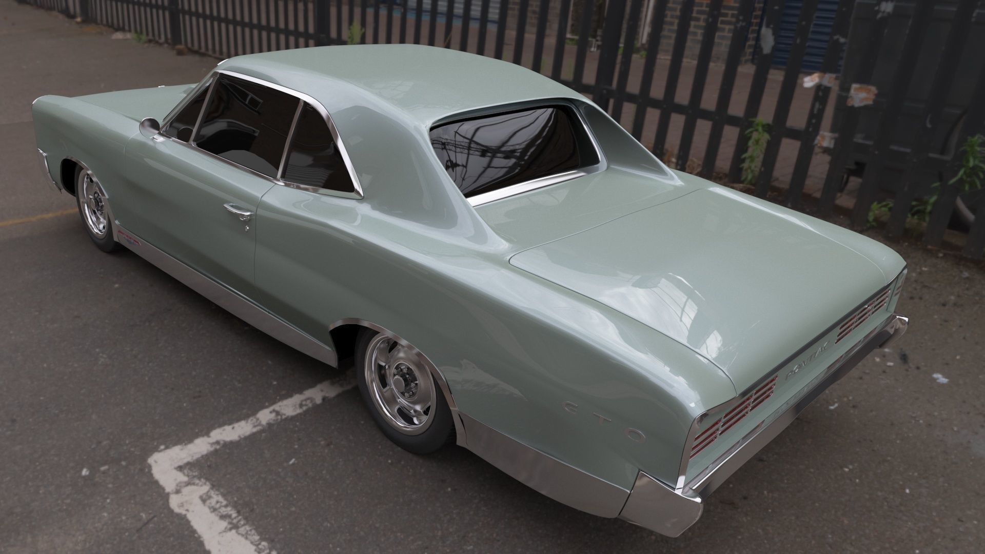 Pontiac-GTO 1967 3D model animated | CGTrader