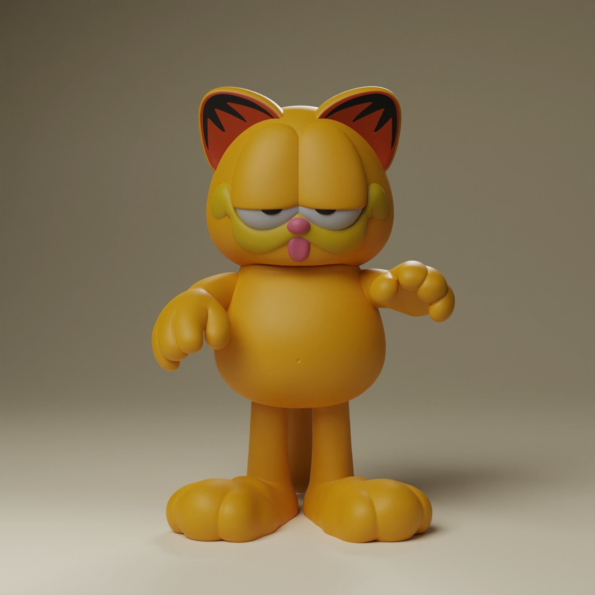 Garfield 3D Print Model 3D model 3D printable | CGTrader
