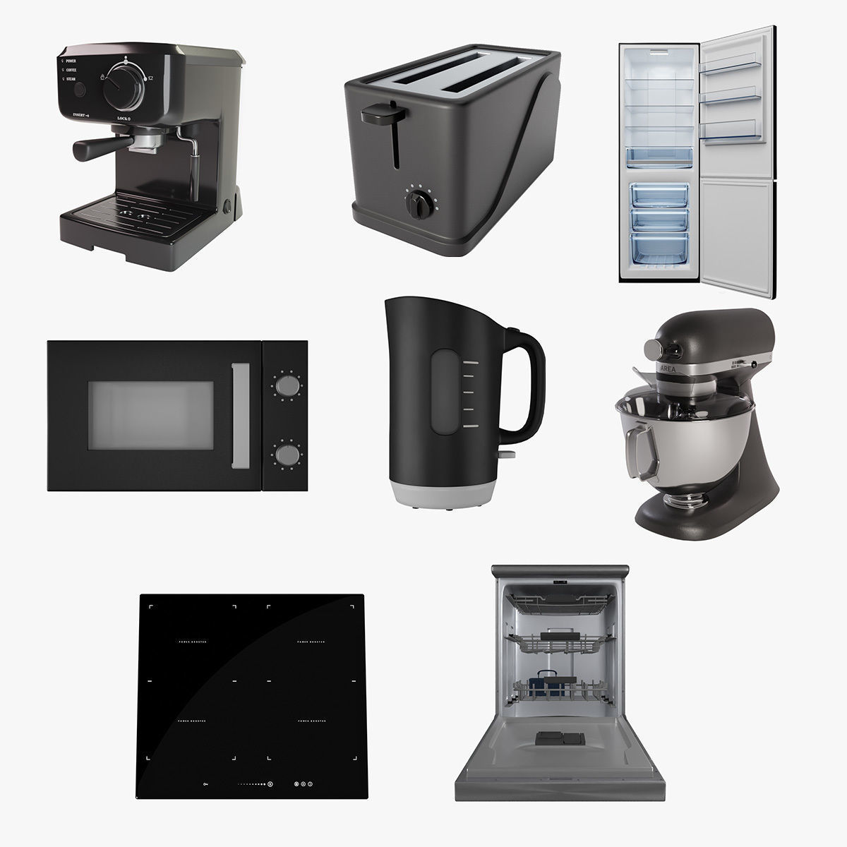 Kitchen Appliances Pack 3D model | CGTrader