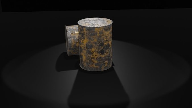 Radioactive Waste barrel free VR / AR / low-poly 3D model | CGTrader