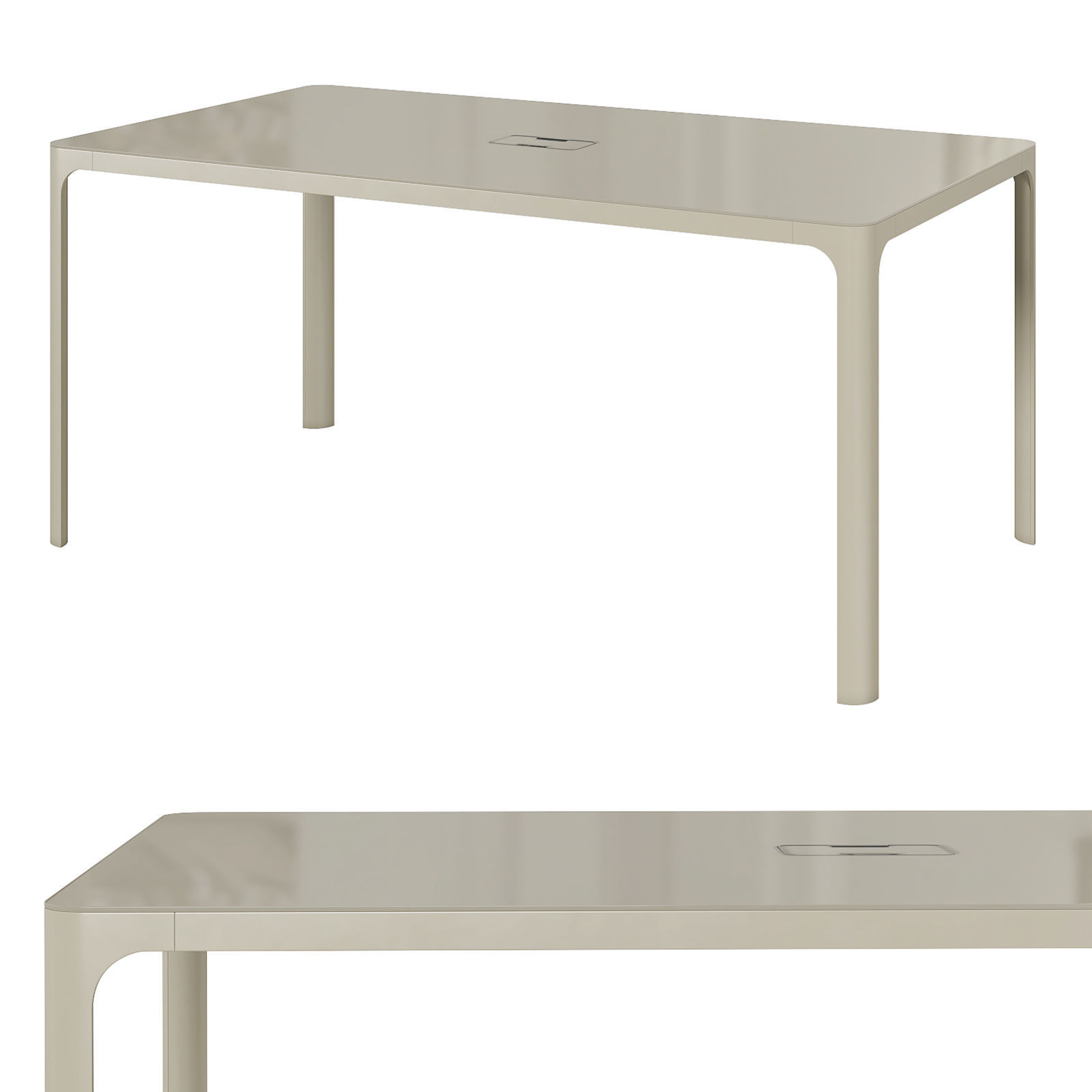 3D model Rimadesio Flat office table VR / AR / low-poly | CGTrader