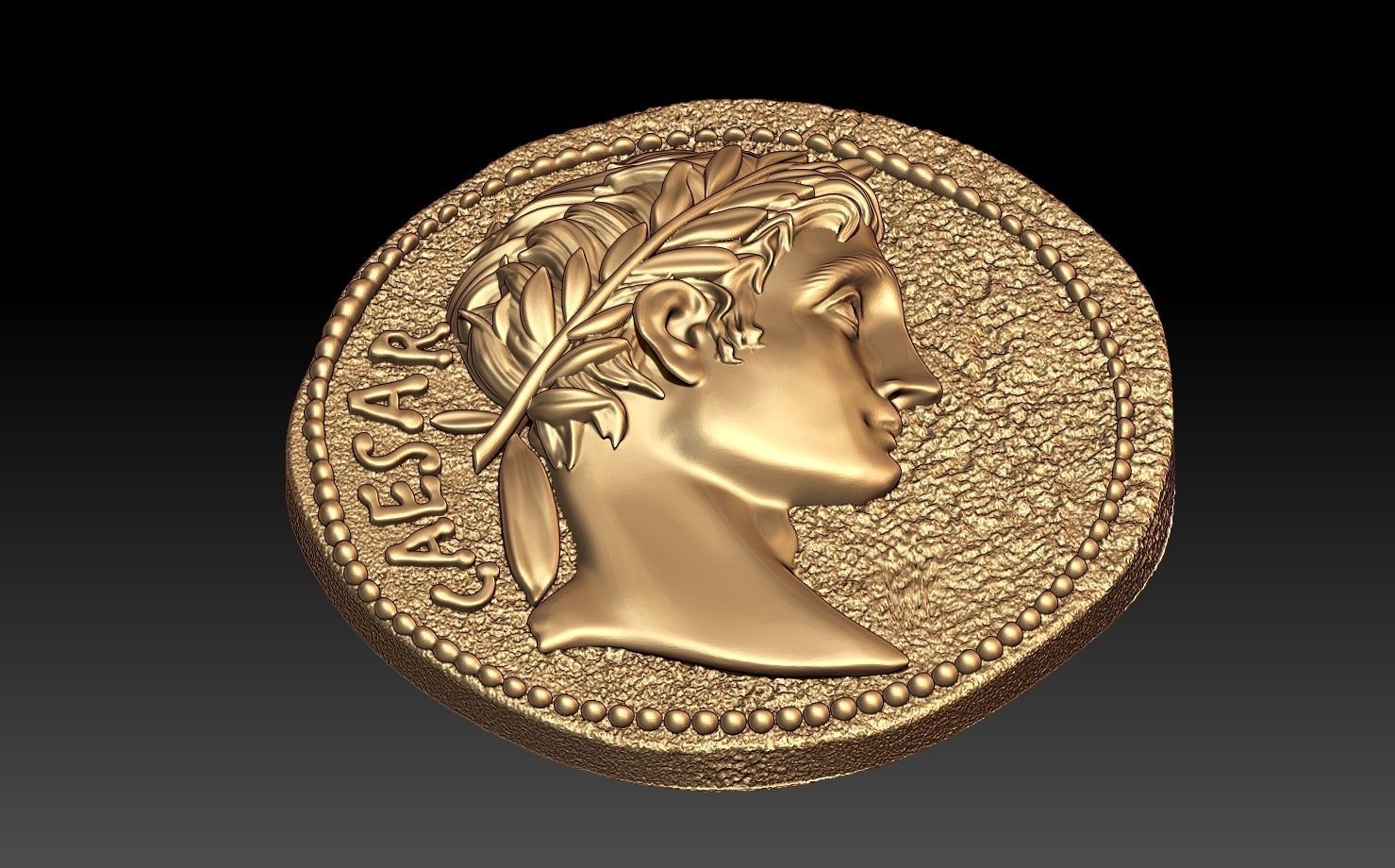 CAESAR COIN 3D model 3D printable | CGTrader