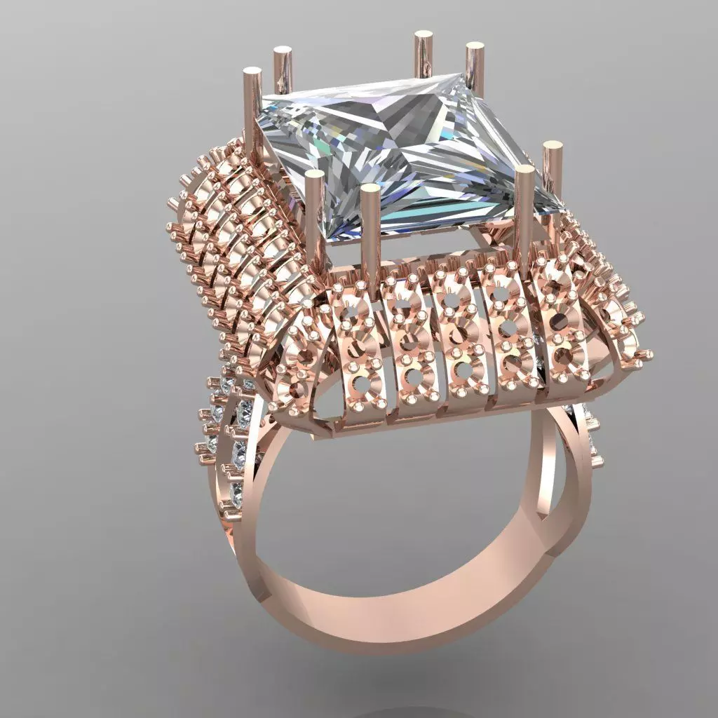 Wedding Engagement Women Ring 3D print model 3D model 3D printable ...