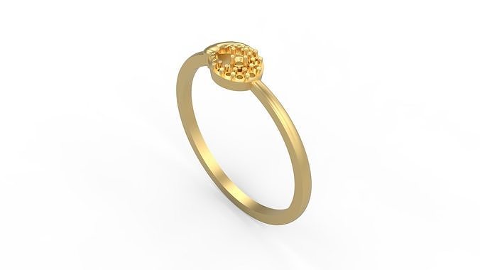 Minimalist Ring 672 3D model 3D printable | CGTrader