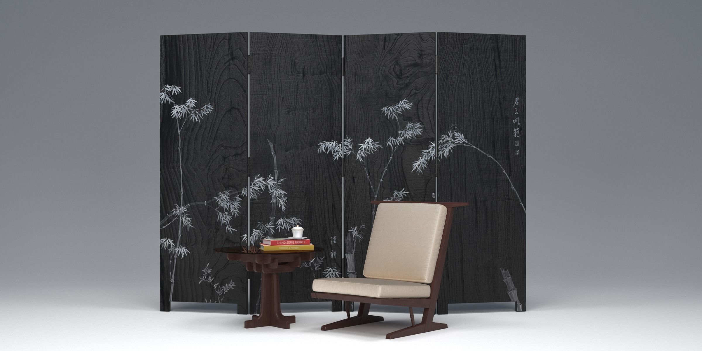 3D model DOUGONG READING ARMCHAIR VR / AR / low-poly | CGTrader